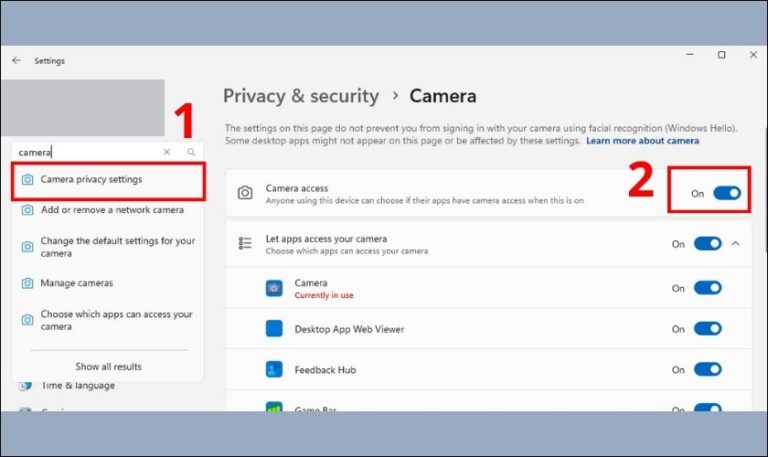 Cách bật camera trên laptop Dell, HP, MSI, Lenovo đơn giản nhất